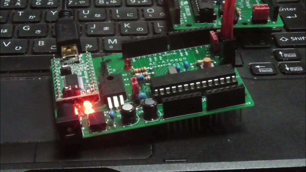 ATMEGA328に、Arduino "AS" ISPでBOOTLOADER書き込み - YouTube