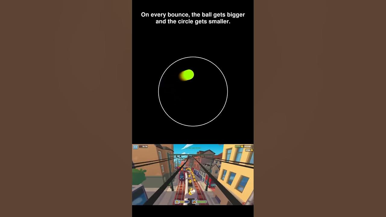 Ball bouncing simulation #adhd #music #code #space #python #physics # ...