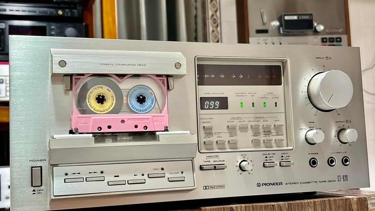 Quá đẹp và ít gặp ! Đầu deck cassette Pioneer ct - 920 máy 3 từ làm pre ...