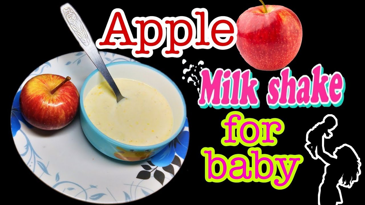 Apple milkshake for baby // Apple milkshake recipes // milkshake for ...
