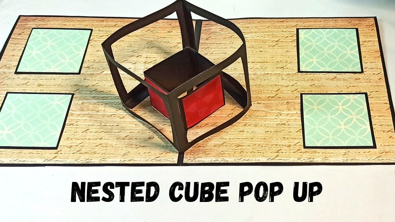 Nested cube pop up card - YouTube
