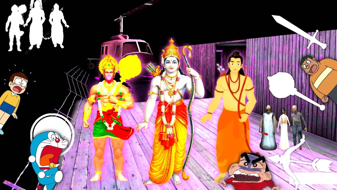 Ram, Lakshman, Hanuman Banke Kiya Helicopter Escape in Granny 2 With ...