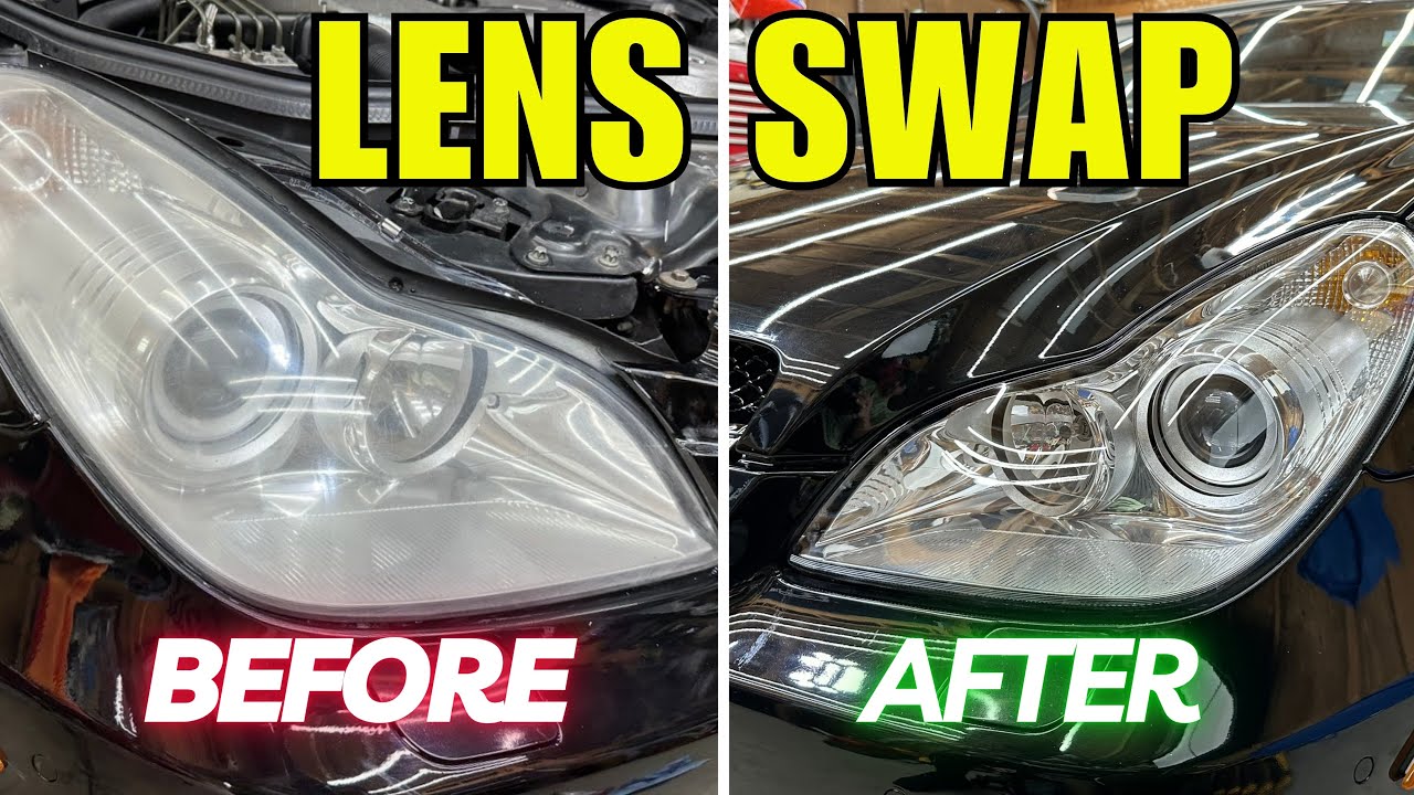 How To Change Headlight Lenses On A Mercedes CLS C219 | Complete Step ...