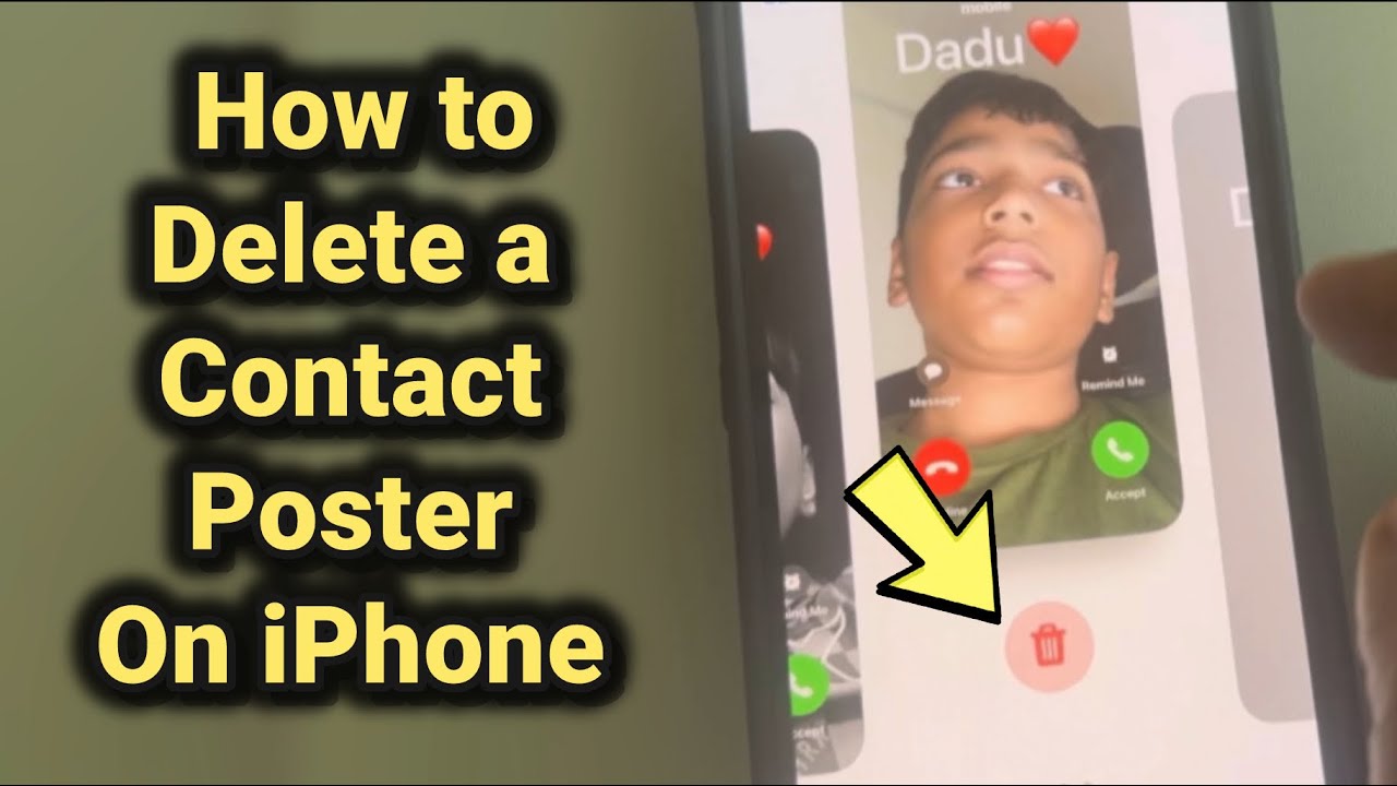 How to delete a contact poster from iPhone - YouTube