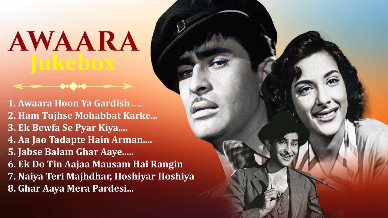 AWARA Movie | Video Songs Jukebox | Lata Mangeshkar, Manna Dey ...