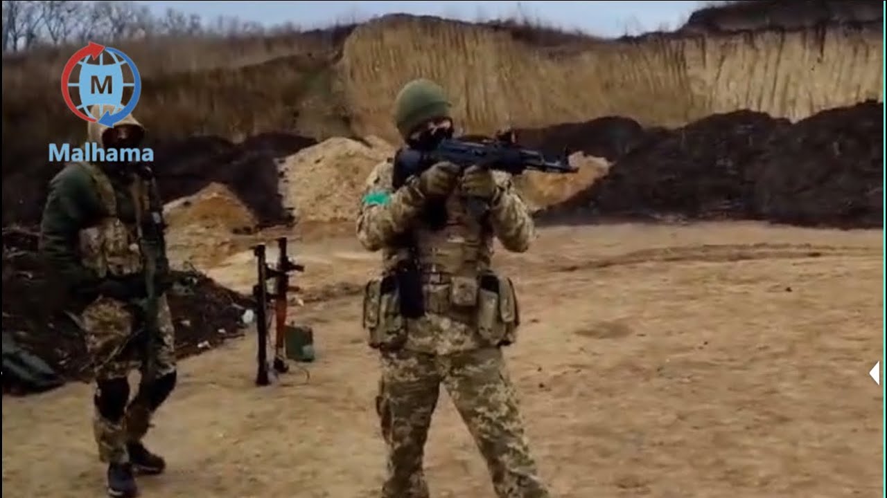 Ukrainian Training with RPG-22 Netto AT, RPG-7V/2 Launchers, AKM rifle ...