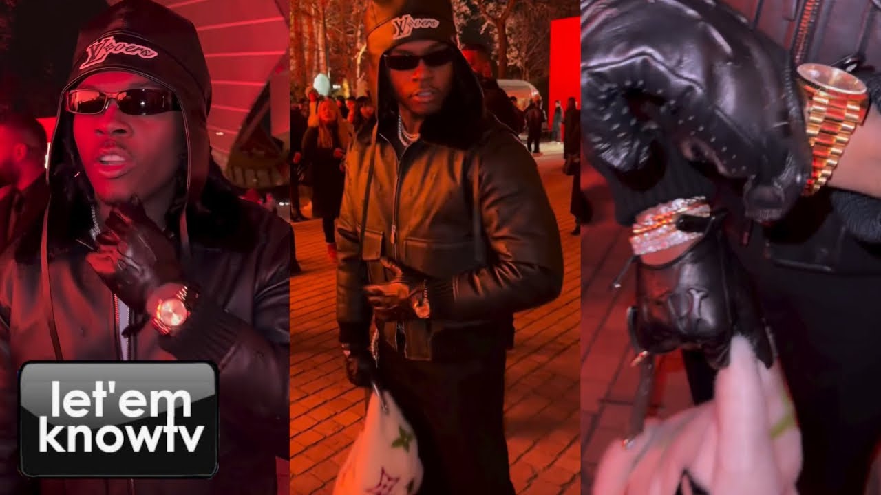 Gunna Living His Best Life Showing Off His Drip At The Louis Vuitton ...