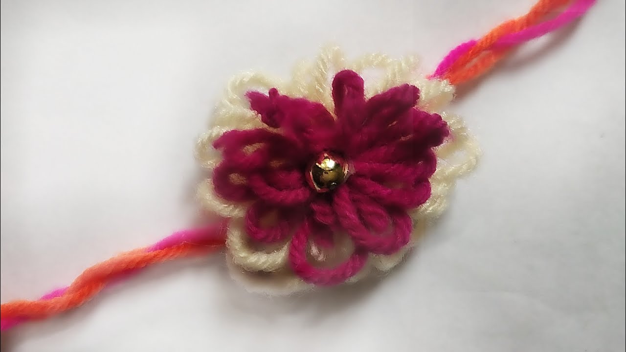 Rakhi making from wool | #rakhi #rakshabandhan #rakhidiy - YouTube