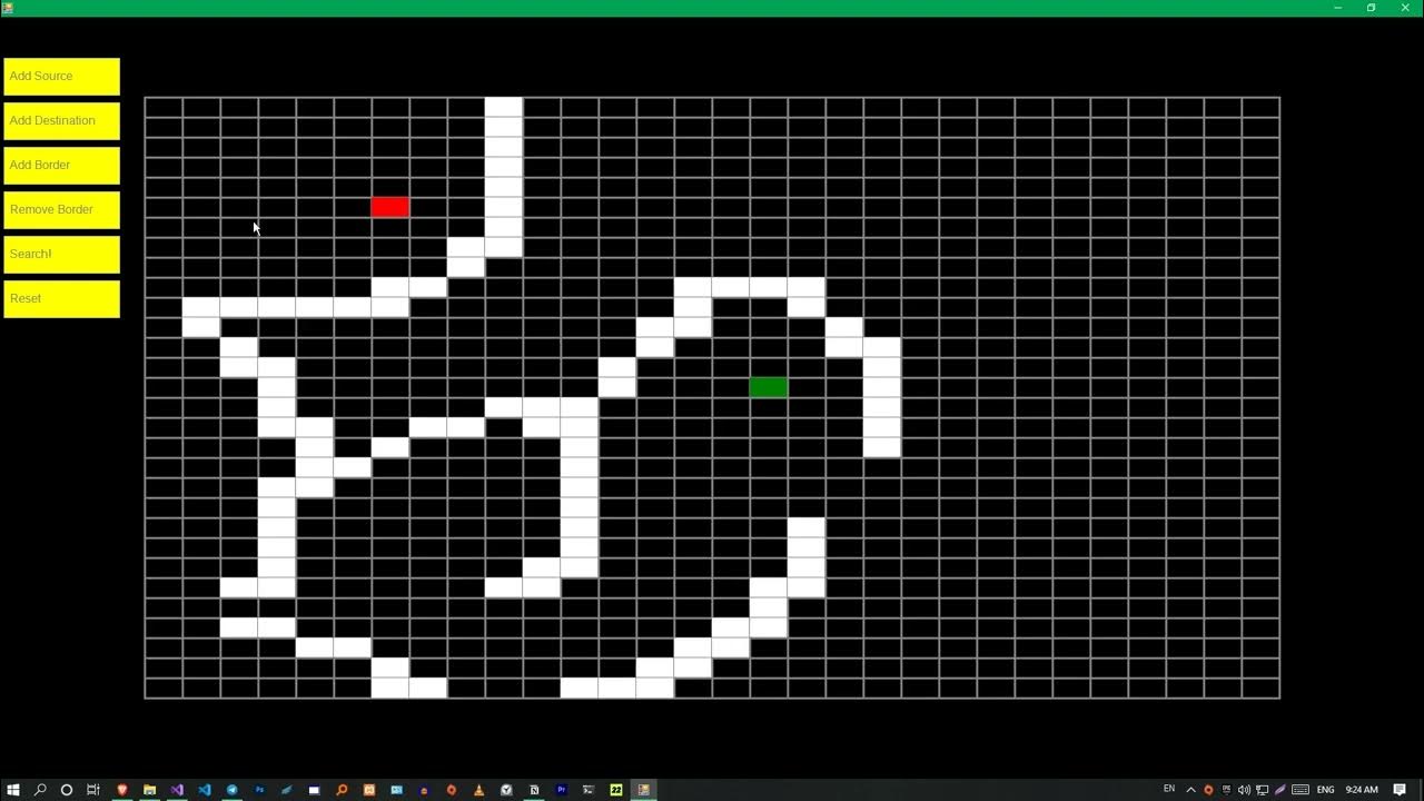 Shortest Path Maze Solver using Breadth First Search - YouTube