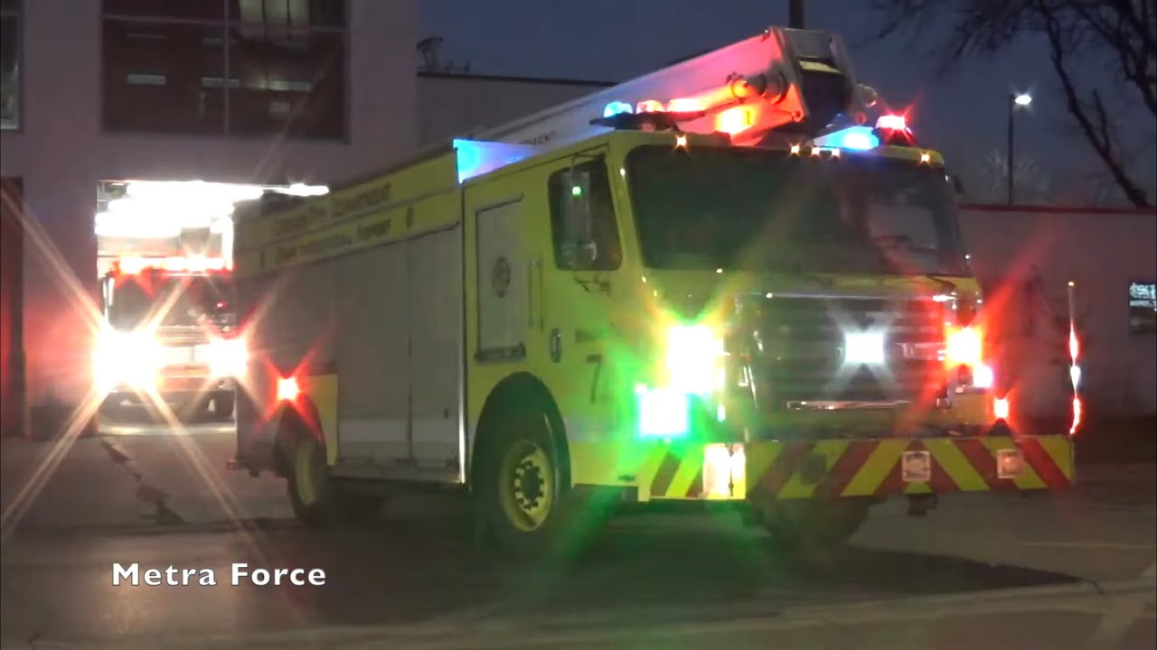 *RARE* Chicago Fire Dept Squad 7 (Spare) Responding From Squad 2s ...