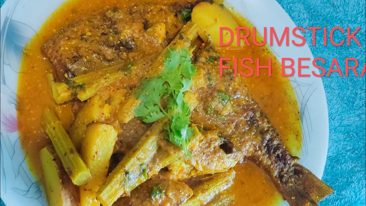 DRUMSTICK FISH BESARA | Traditional Fish curry recipe with Drumstick ...
