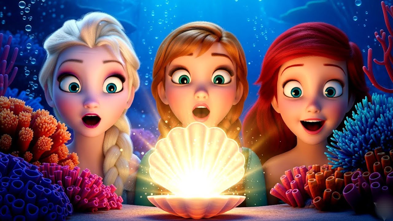 Disney Princess Crossover | Frozen Meets The Little Mermaid 🧜‍♀️🪅 - YouTube