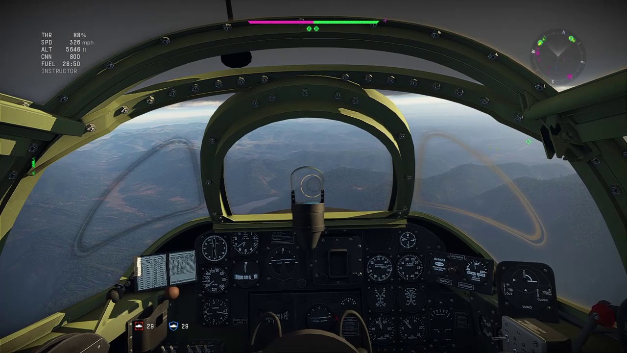 P61c1 cockpit view - YouTube