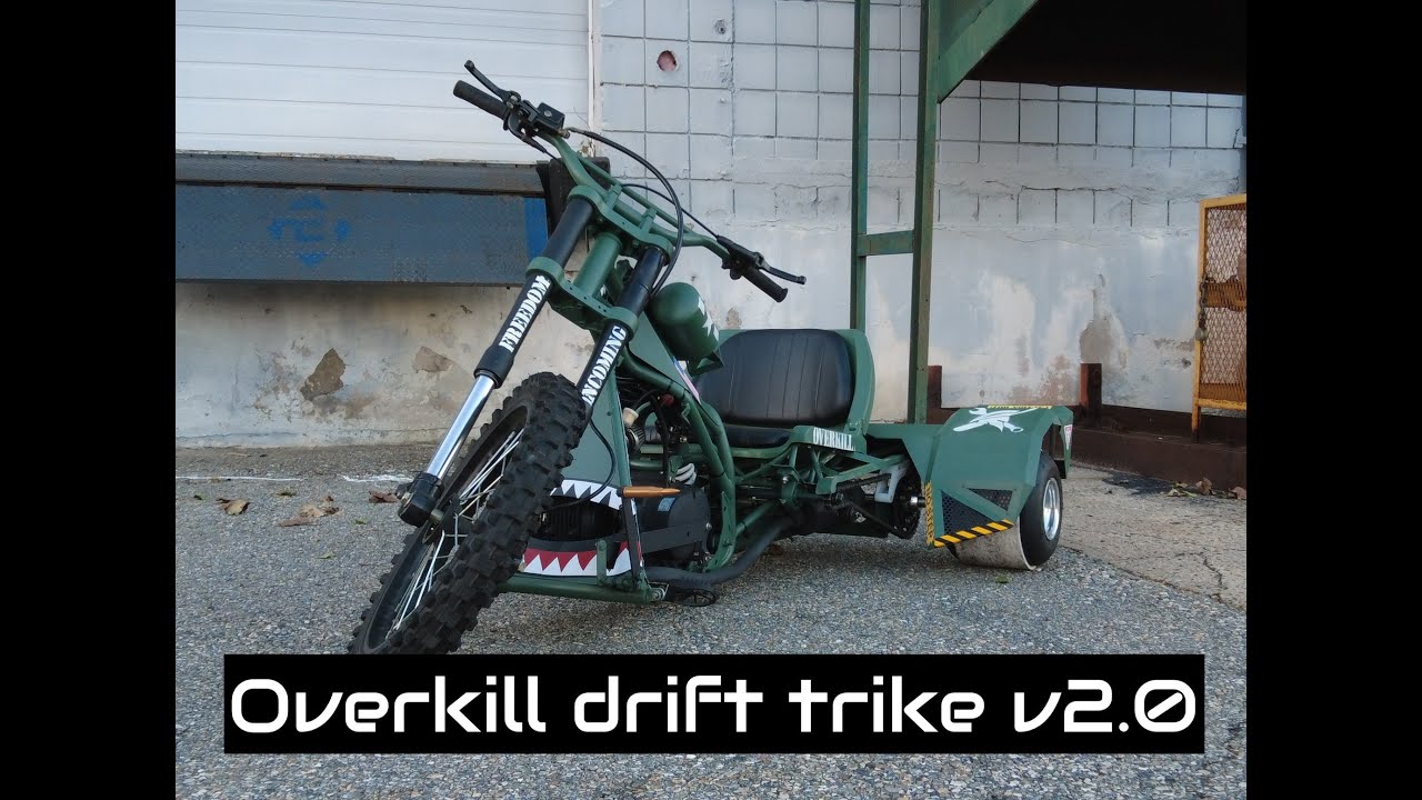 How to make a drift trike, built from a dirt bike, even cooler. - YouTube
