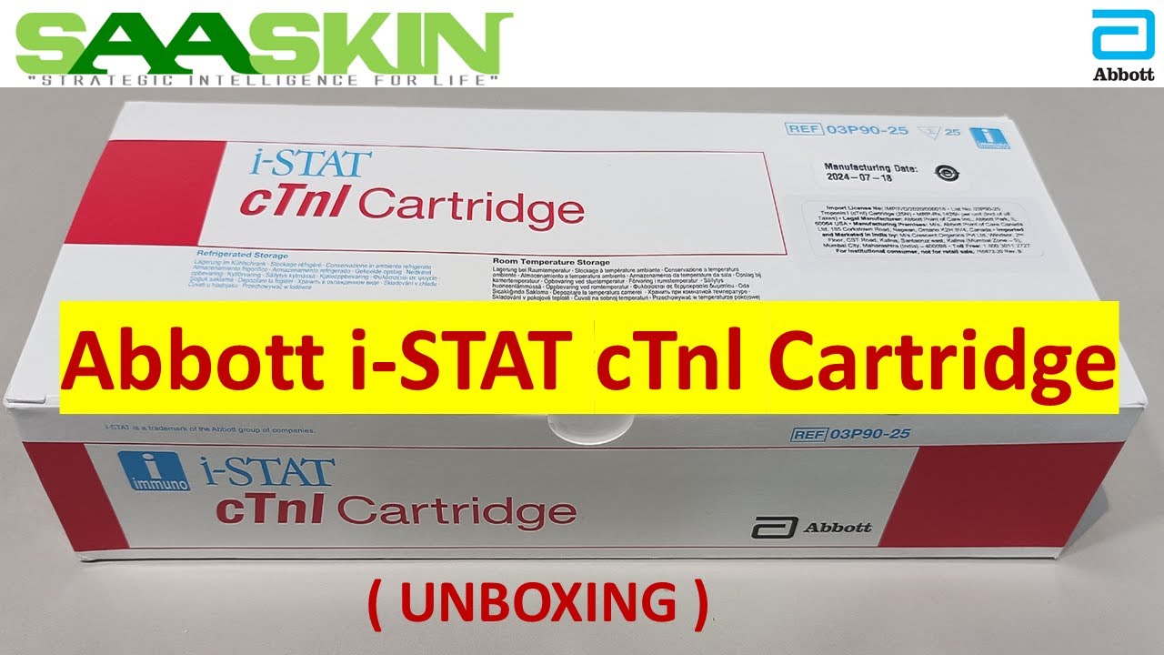 Abbott i-STAT cTnI Cartridge | Cardiac Troponin I | UNBOXING | #03P90 ...
