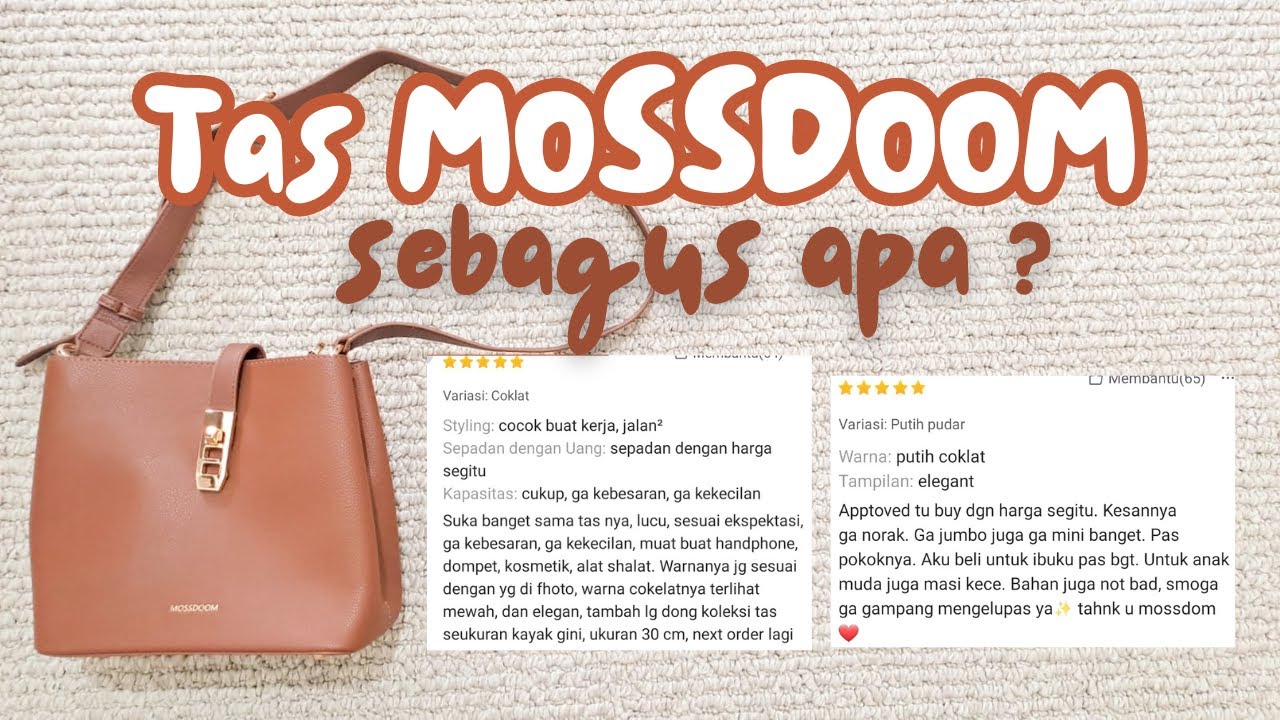 UNBOXING - TAS MOSSDOOM YANG LAGI VIRAL #racunshopee #taslokalmurah # ...