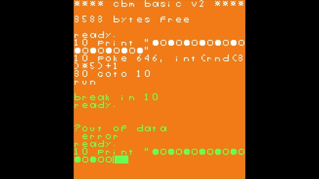 coding BASIC on my VIC20 bootleg homebrew computer - YouTube