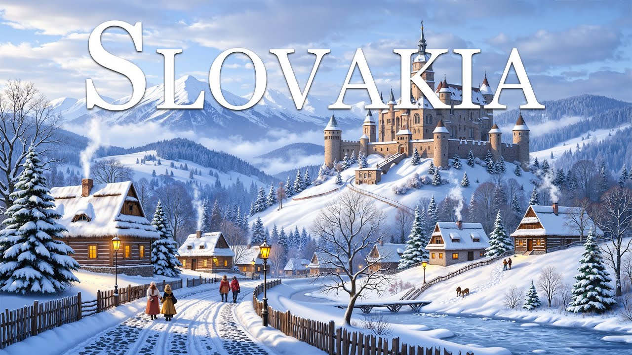 Slovakia in Winter 4K | Snowy Landscapes, Medieval Castles & Winter ...