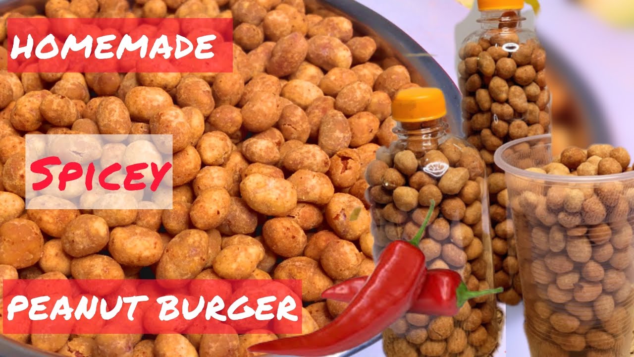COMMERCIAL SPICEY COATED PEANUTS | PEANUTS BURGER | EGGLESS PEANUT ...