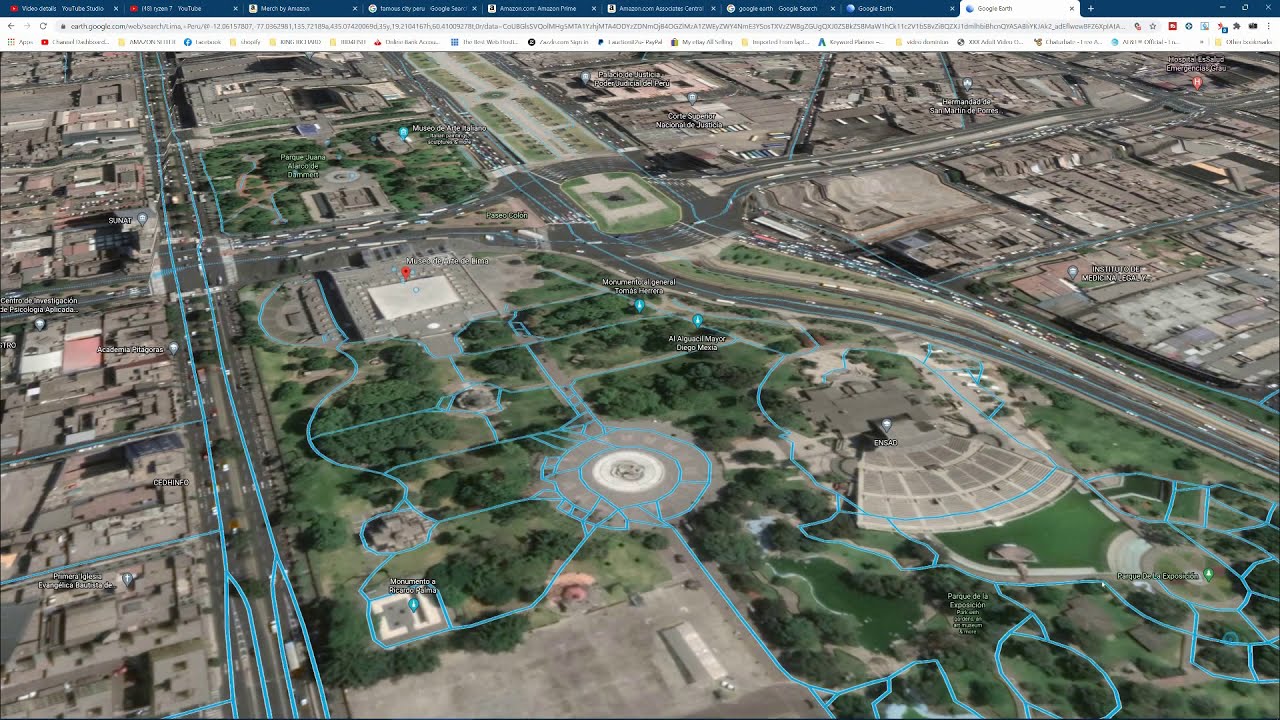 Lima Peru - Quick 7 min tour from Google Earth - YouTube