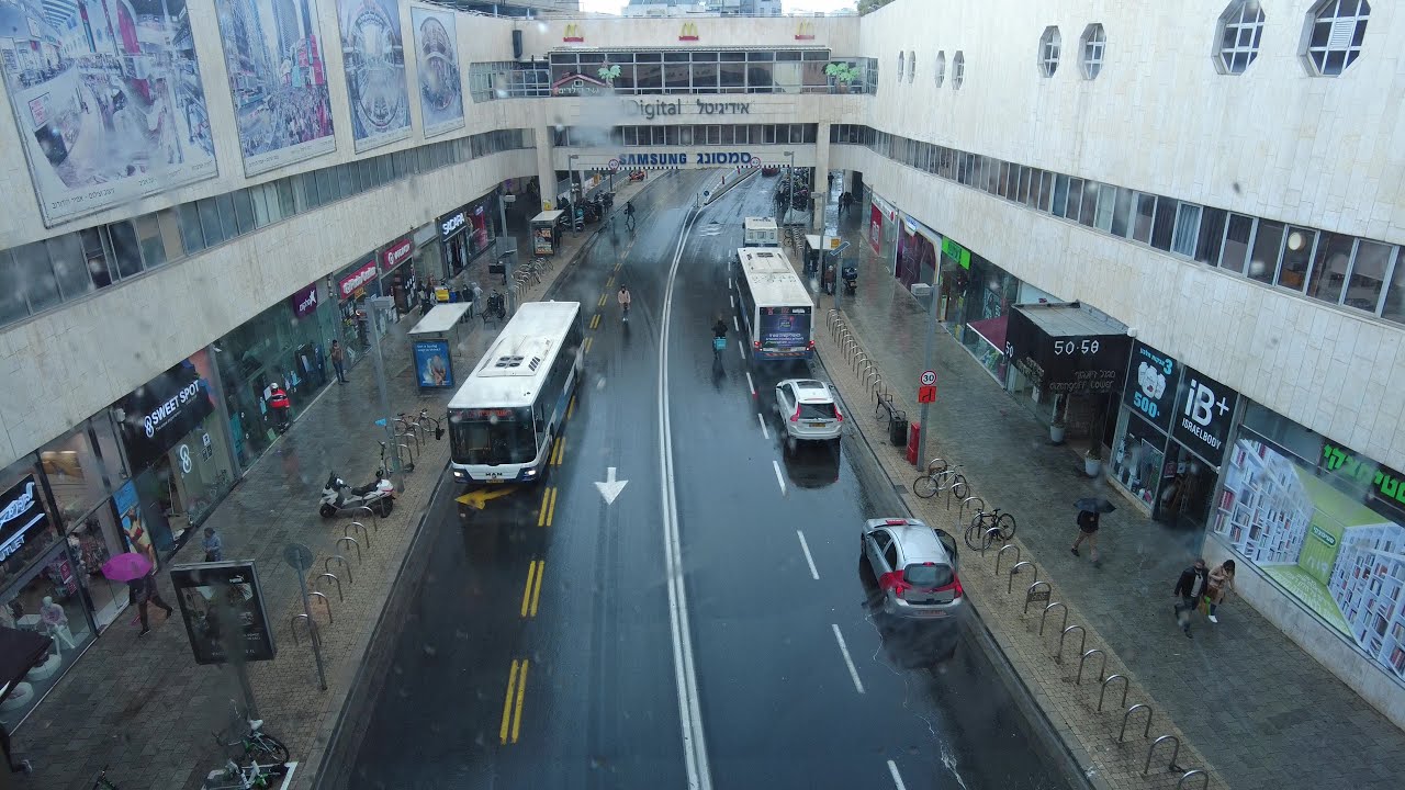 Dizengoff Center - An Israeli mall in Tel Aviv | walking tour | 4k ...