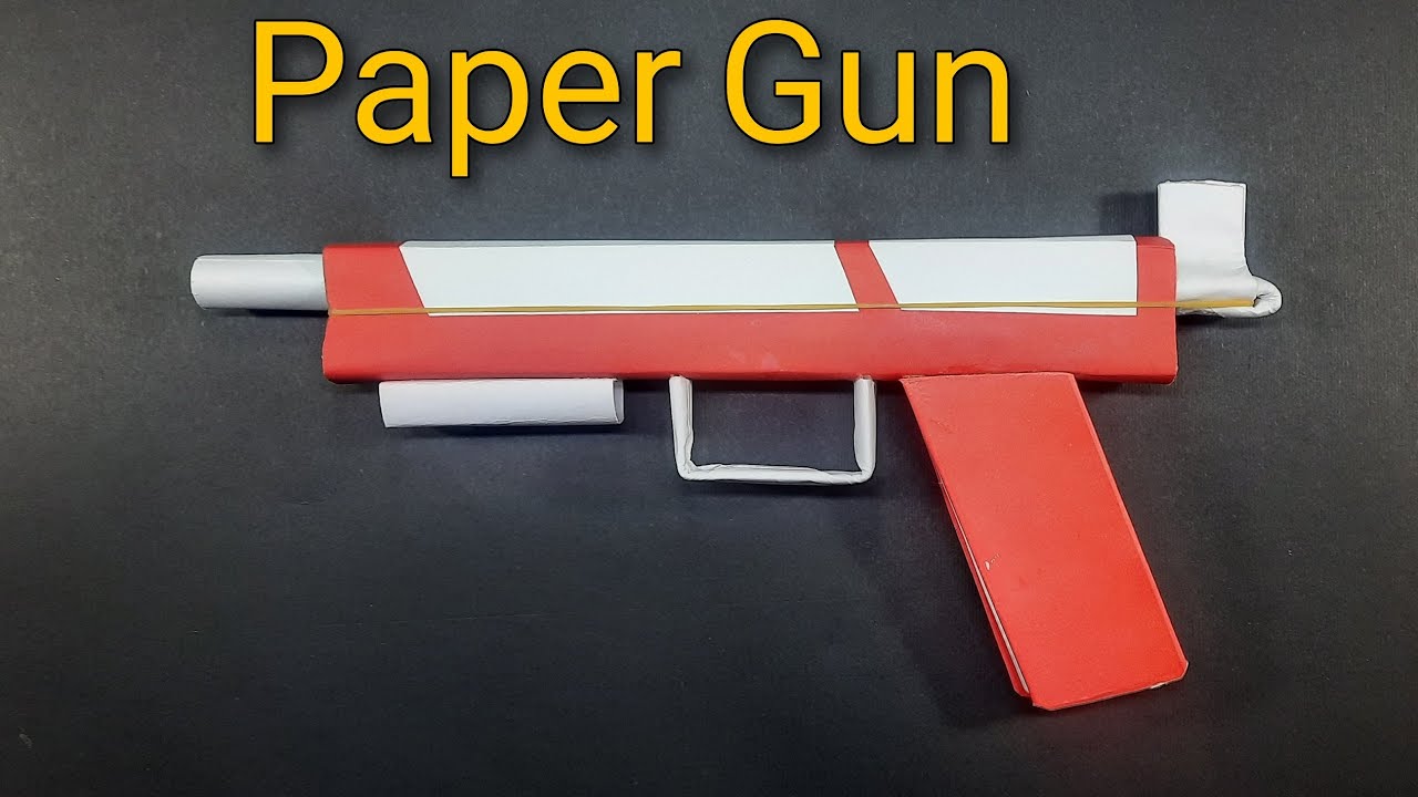 How to make Paper Gun | Origami paper gun | How To Make Easy Gun ...