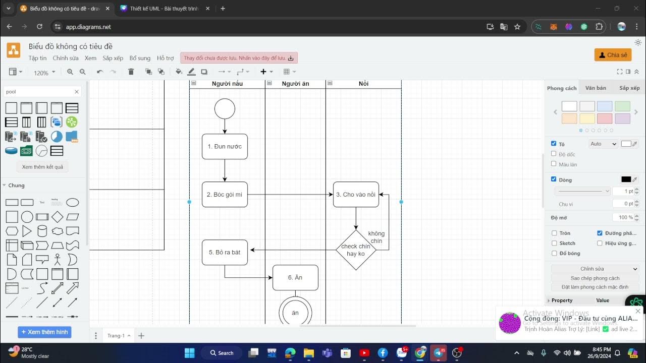 Buổi 2: Hướng dẫn vẽ luồng nghiệp vụ bằng draw.io,BPMN #onus #onx #tap2earn #airdrop - YouTube