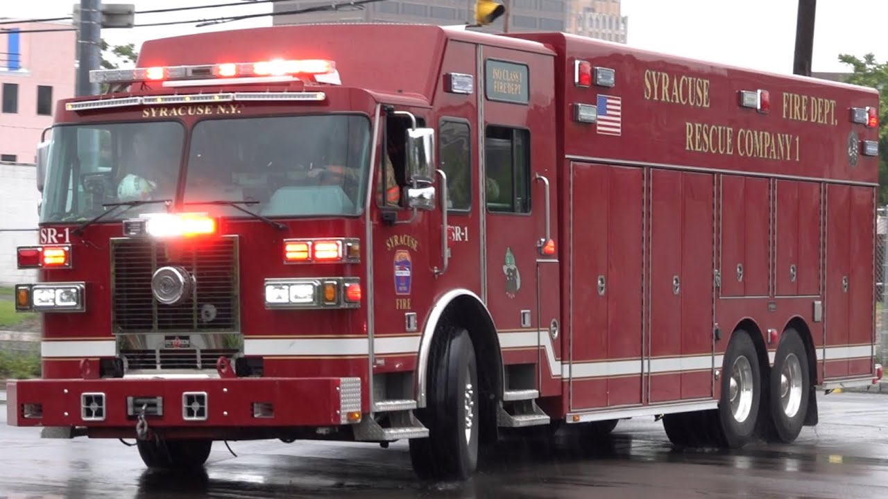 Syracuse Fire Department Rescue 1 & Car 3 Responding 7/10/23 - YouTube