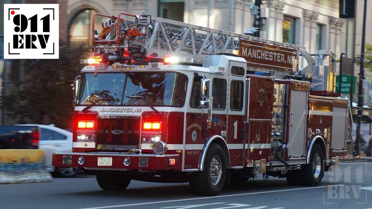 Manchester Fire Truck Responding | Ex-Truck 1 - YouTube