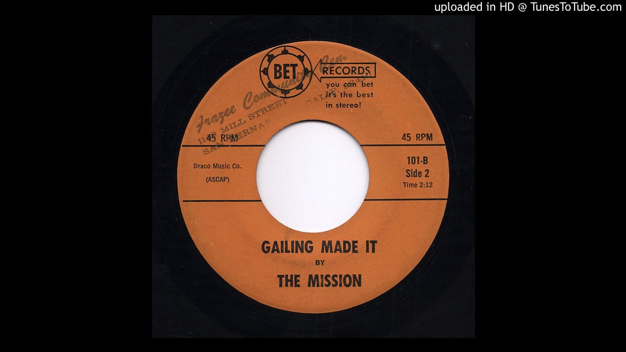 The Mission, “Gailing Made It” (1968) - YouTube