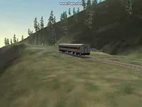 Train Simulator: Flying off a Cliff - YouTube