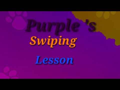purple 's swiping lesson opening sequence - YouTube