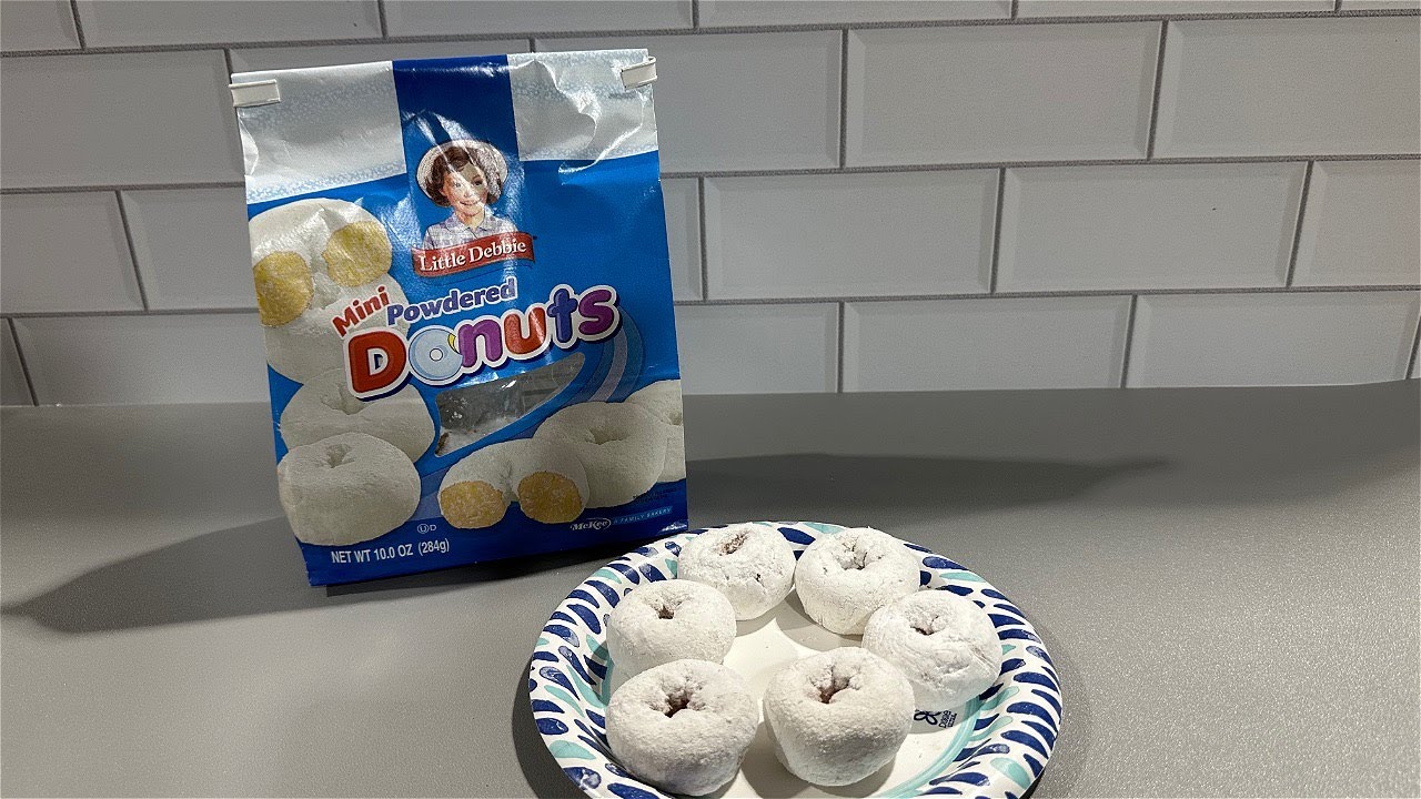 Little Debbie Mini Powdered Donuts Snack Pack - YouTube