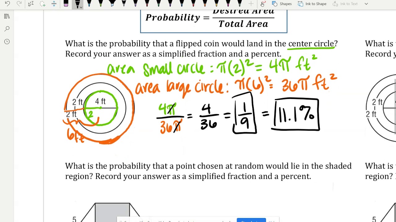 13.3 Geometric Probability - YouTube