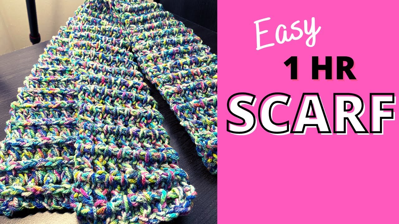 Crochet Scarf for Beginners (Take 7) | Easy Pattern to Crochet Scarf in ...