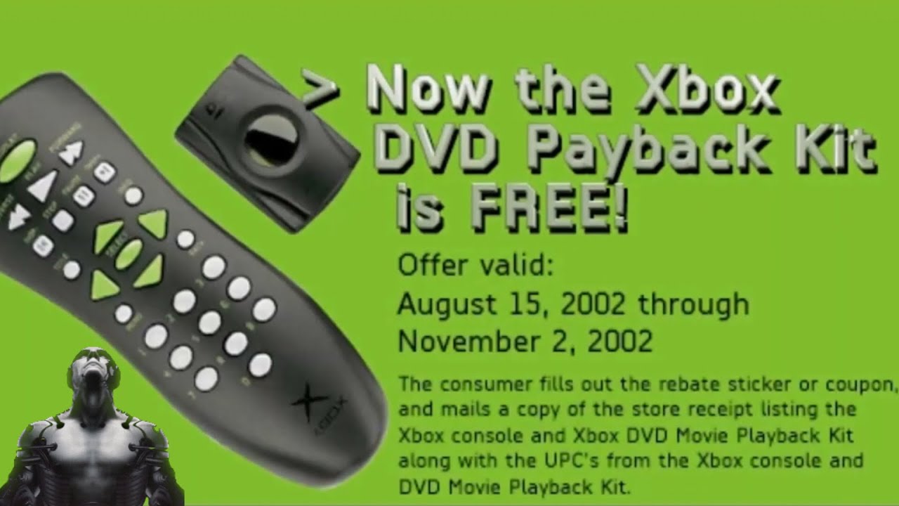 Free Xbox DVD Movie Playback Kit Offer August-November 2002 [High Quality] - YouTube