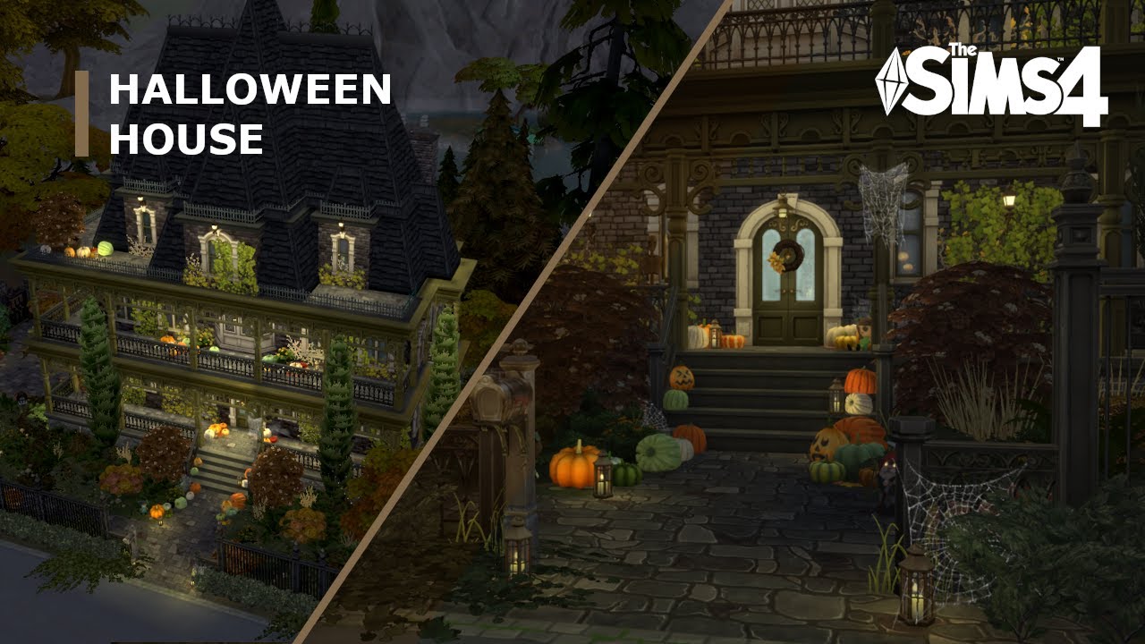 Halloween Home | Sims 4 speed build | No CC - YouTube