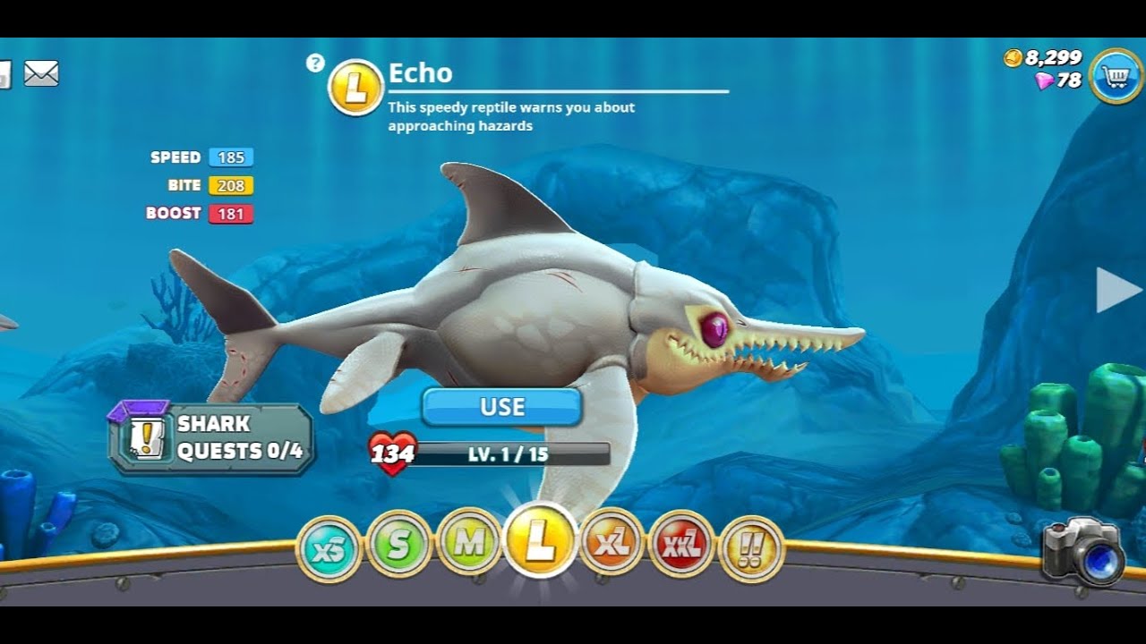 HUNGRY SHARK WORLD | L ECHO - SOUTH CHINA SEA | GAME PLAY | SHORTS | ECHO SHARK.. - YouTube