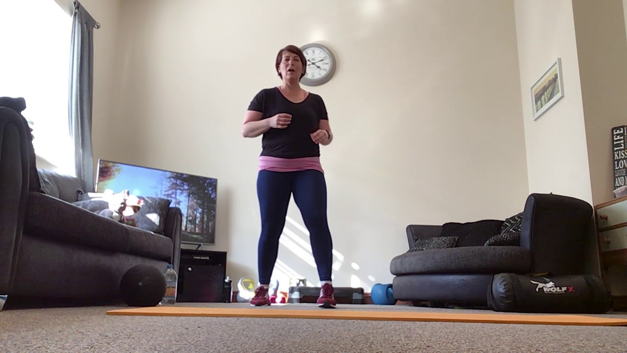 HIIT Workout with Cardio, boxing moves and Strength exercises! - YouTube