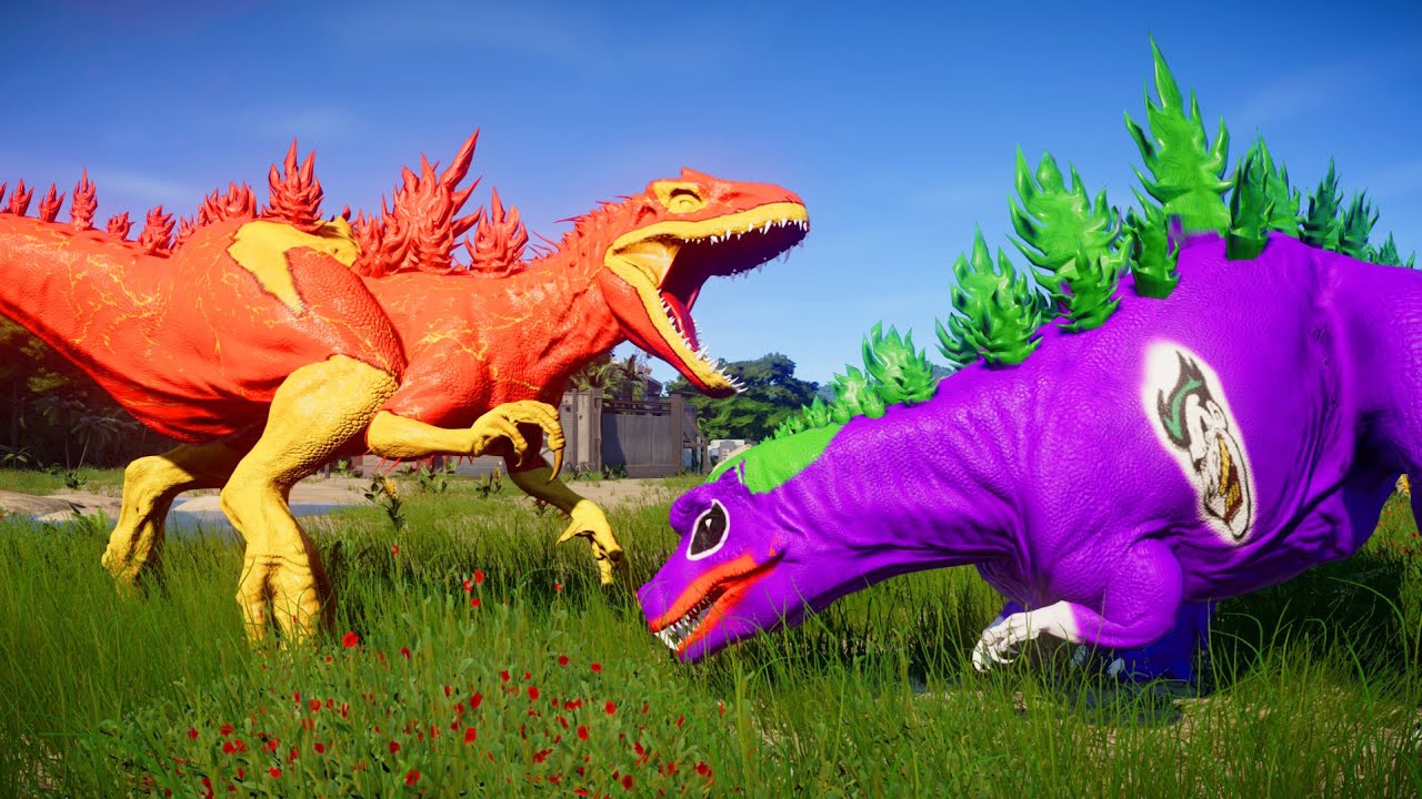 🤡🔥 Joker’s Godzilla vs. Flash’s Indominus Rex – Chaos vs. Speed! - YouTube