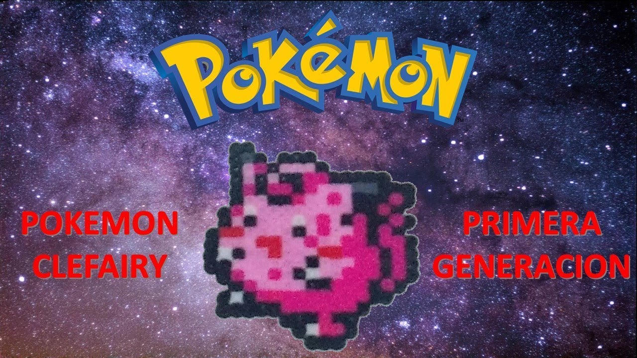 POKEMON #35 - CLEFAIRY - PERLER BEADS - DIY - YouTube