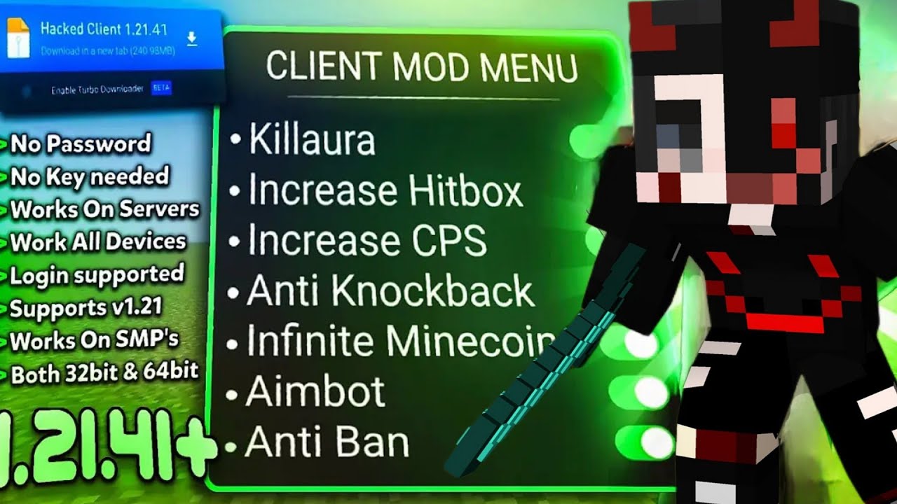 Secret Minecraft "Client" For Mcpe 1.21.43+ - YouTube