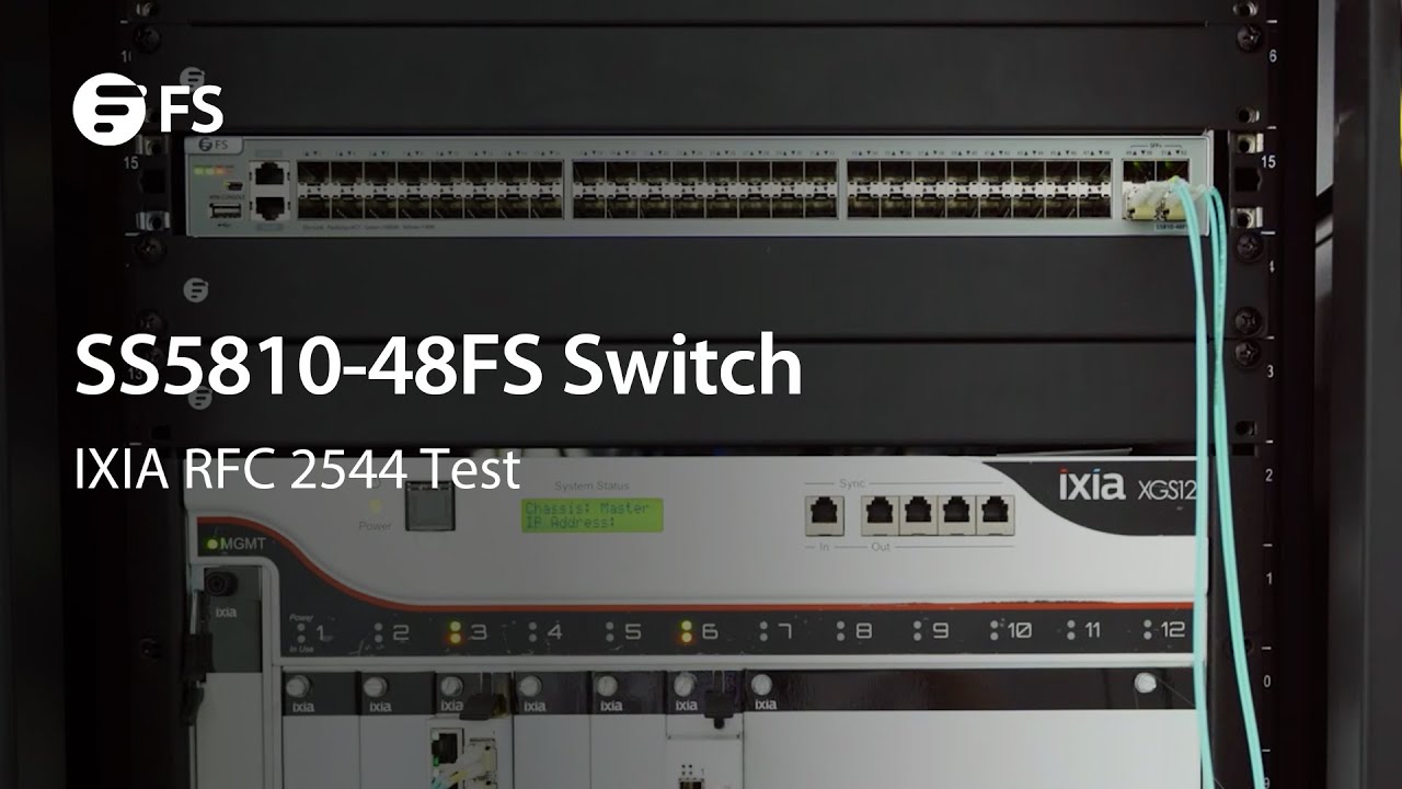 IXIA RFC 2544 Test S5810-48FS Managed Switch | FS - YouTube