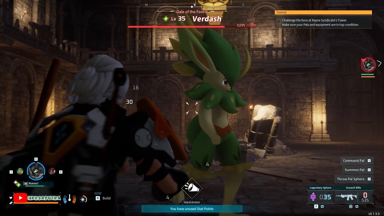 VERDASH Alpha Pal Boss Location LV 35 PALWORLD - YouTube