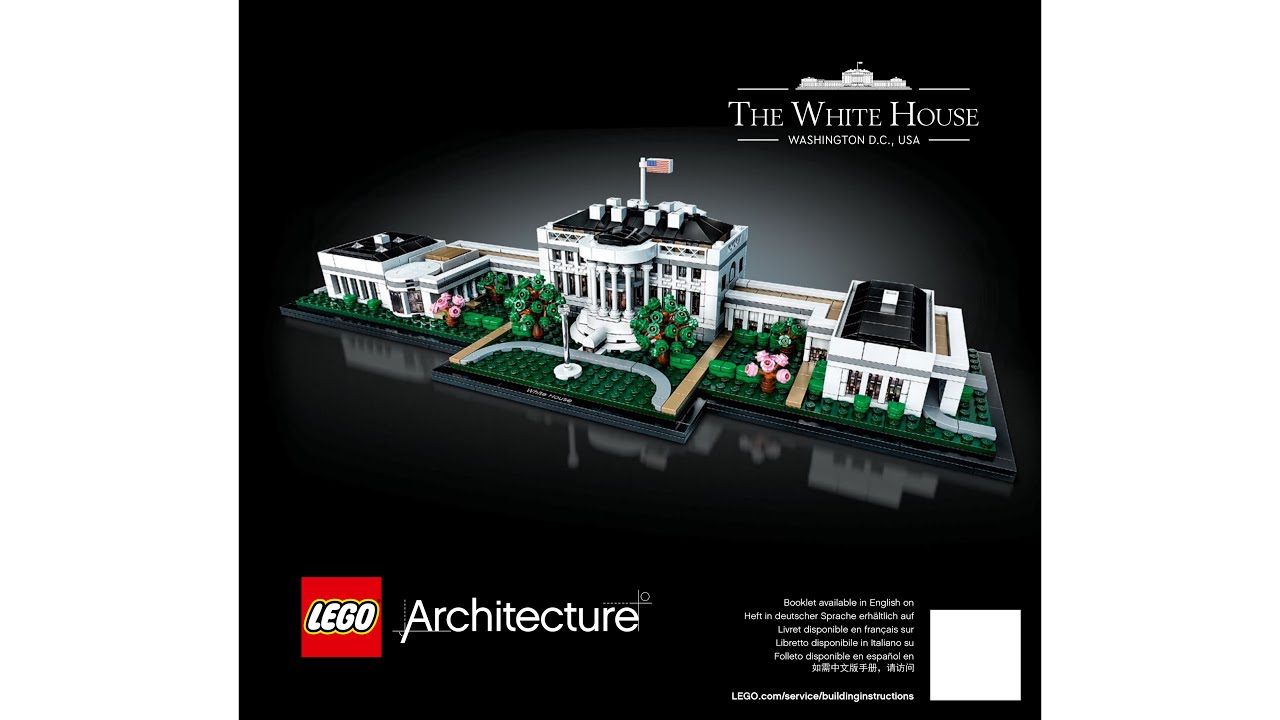 Lego Architecture 21054 | The White House | Instructions - YouTube