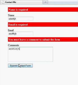 Symfony Contact Form Example - Finished Product - YouTube