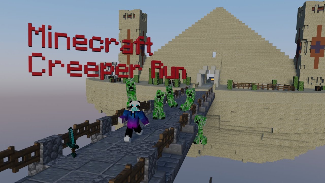 Minecraft Creeper Run - YouTube