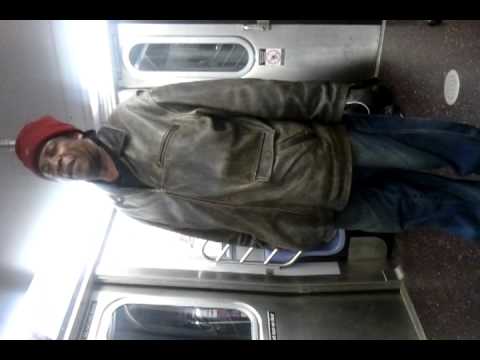 NYC Subway F Train Bum Get This Man Chicken ASAP! 1 of 2 - YouTube