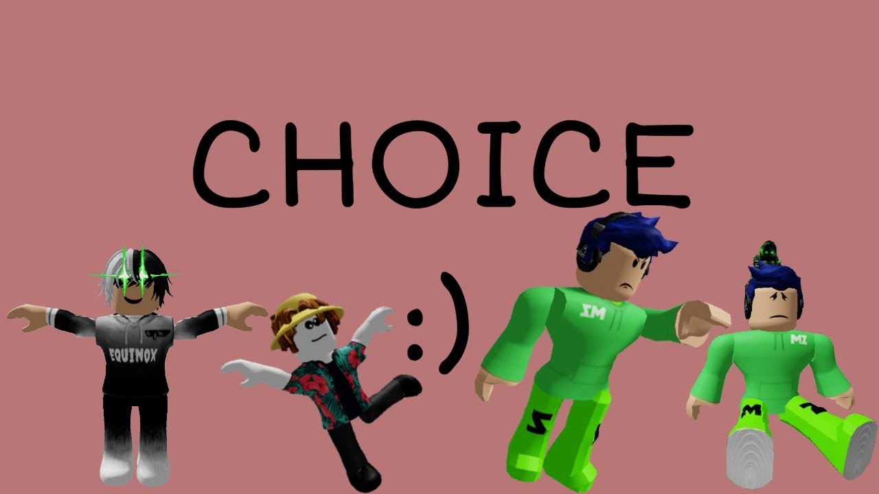 Choice meme (made with Roblox studio) - YouTube