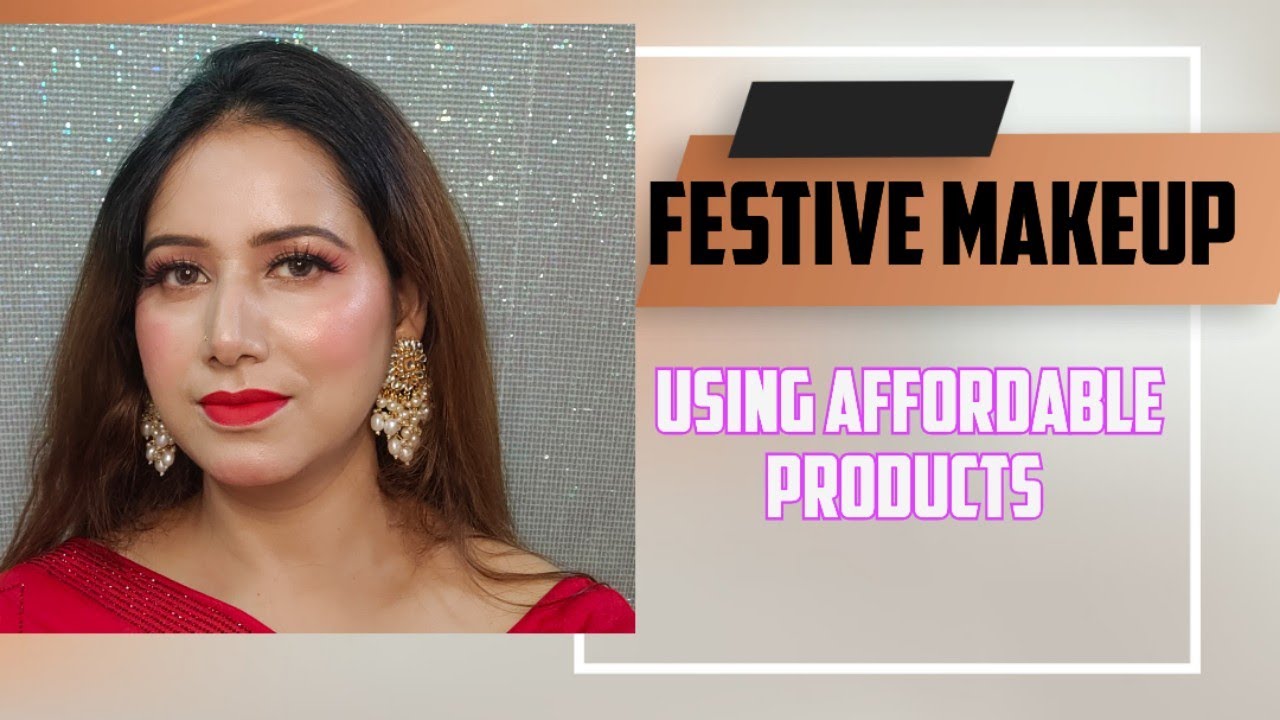 STEP BY STEP FESTIVE MAKEUP TUTORIAL USING AFFORDABLE MAKEUP PRODUCTS #beautymaniawithritu # ...